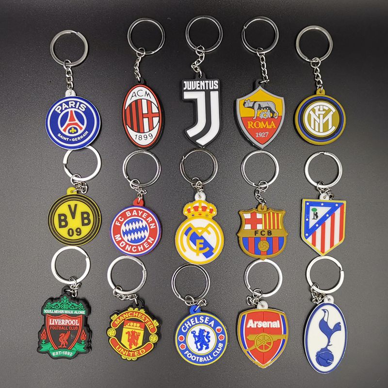 Football club silicone key chain backpack pendant | Shopee Singapore