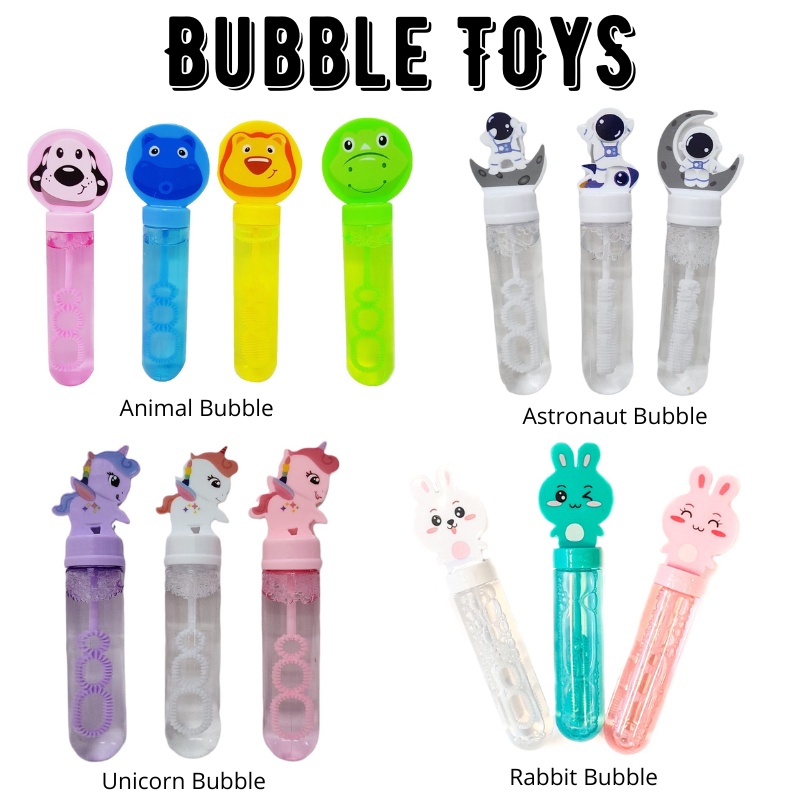 [SG Stock] 12pc Bubble Toy Kids Party Favor Animal Rabbit Unicorn ...