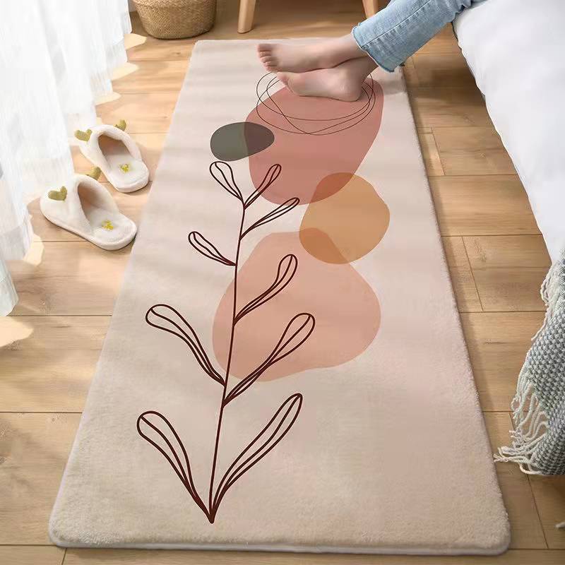 Modern Morandi Carpet Ins Style Bedside Carpet Living Room Floor Mat ...