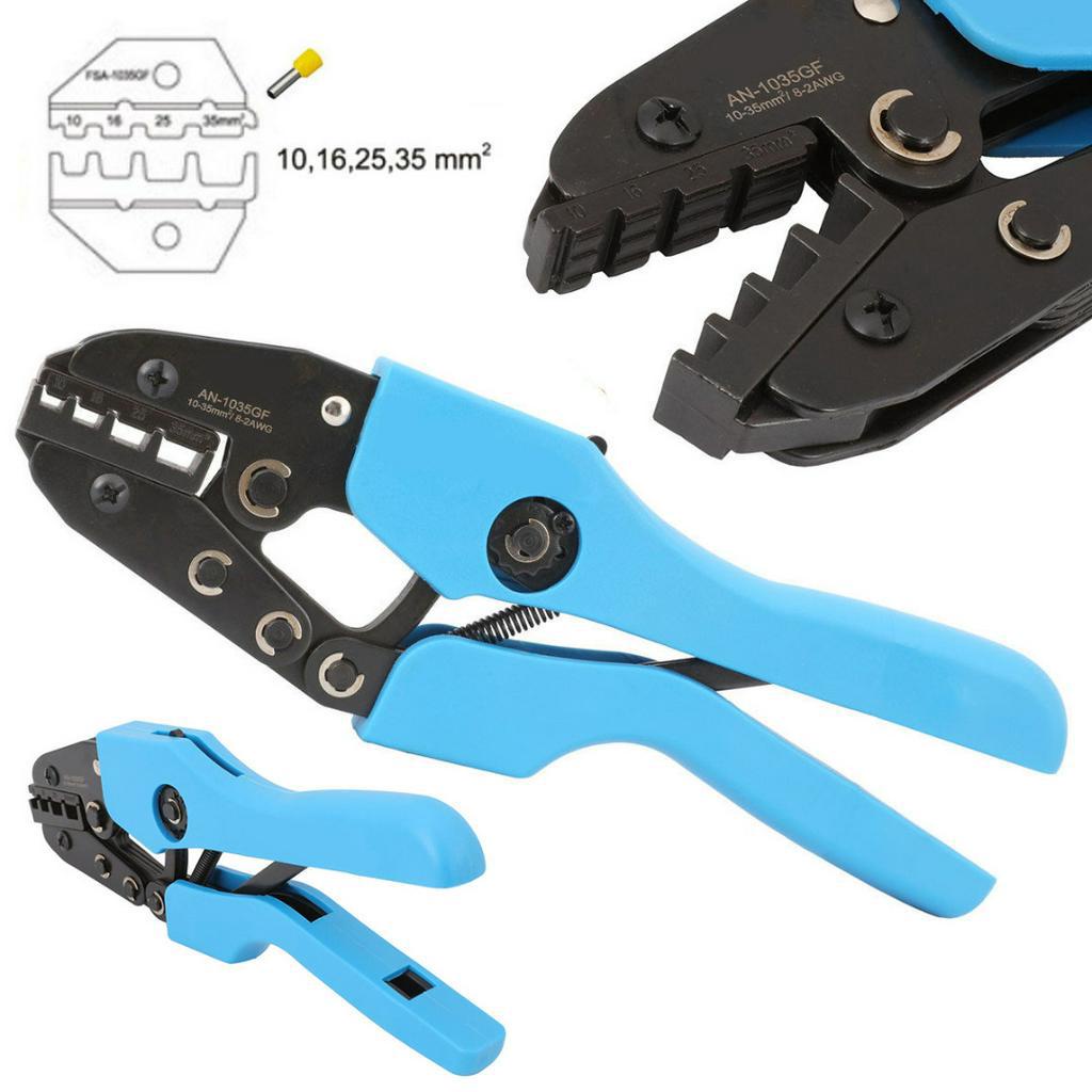 1pc New 10-35mm2 Ratchet Ferrule Bootlace Crimper Crimping Tool ...