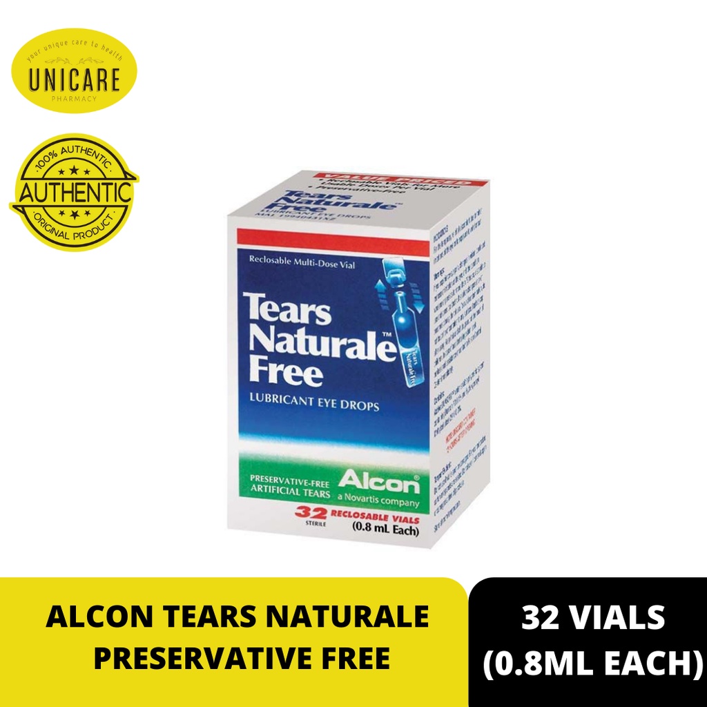 ALCON TEARS NATURALE FREE 32 VIALS (0.8ML EACH VIAL) | Shopee Singapore
