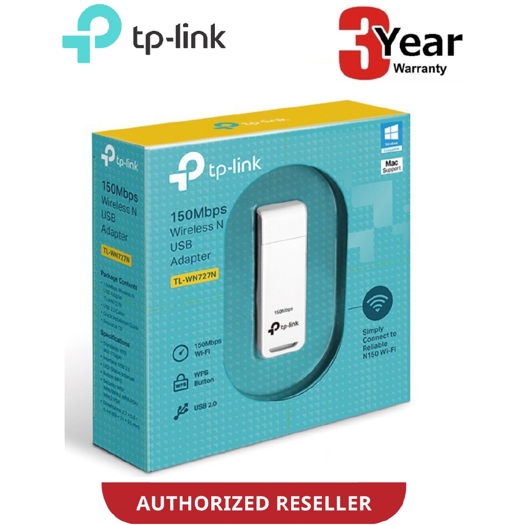 TP-Link TL-WN727N 150Mbps Wireless N USB Adapter | Shopee Singapore