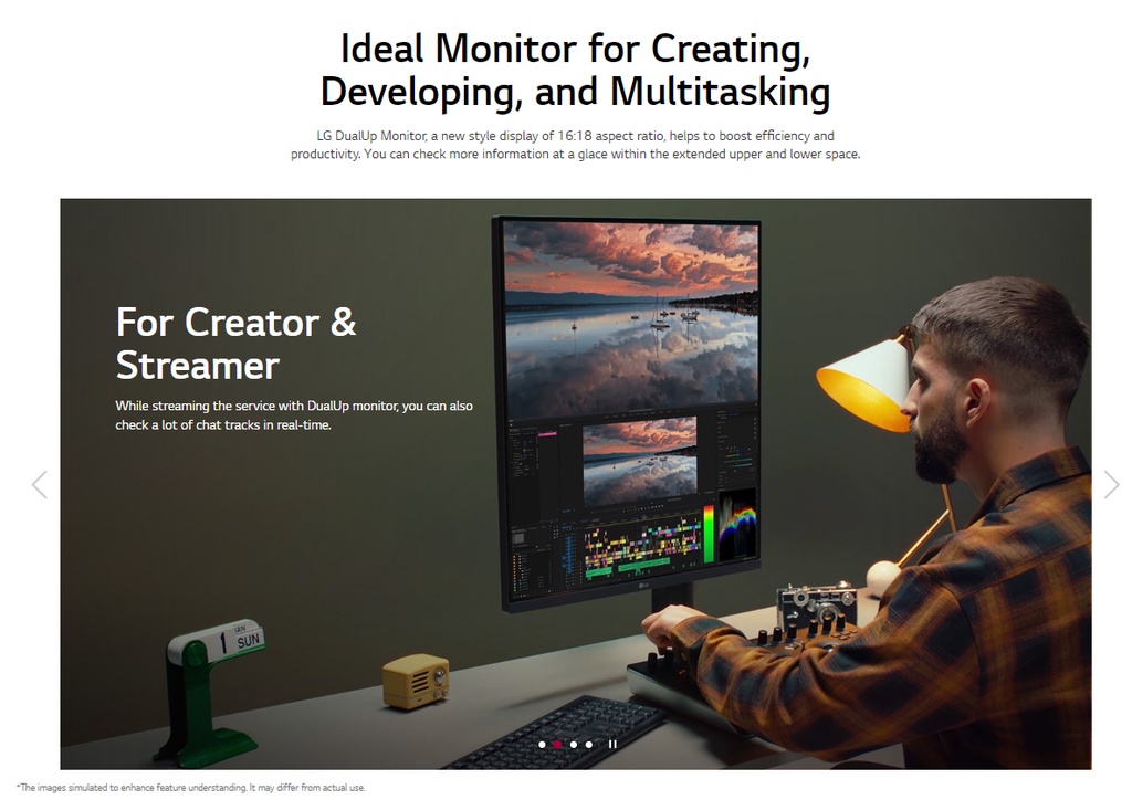 LG 28MQ780/28MQ780-B Dualup Ergo 28'' SDQHD Nano IPS Display Monitor ...