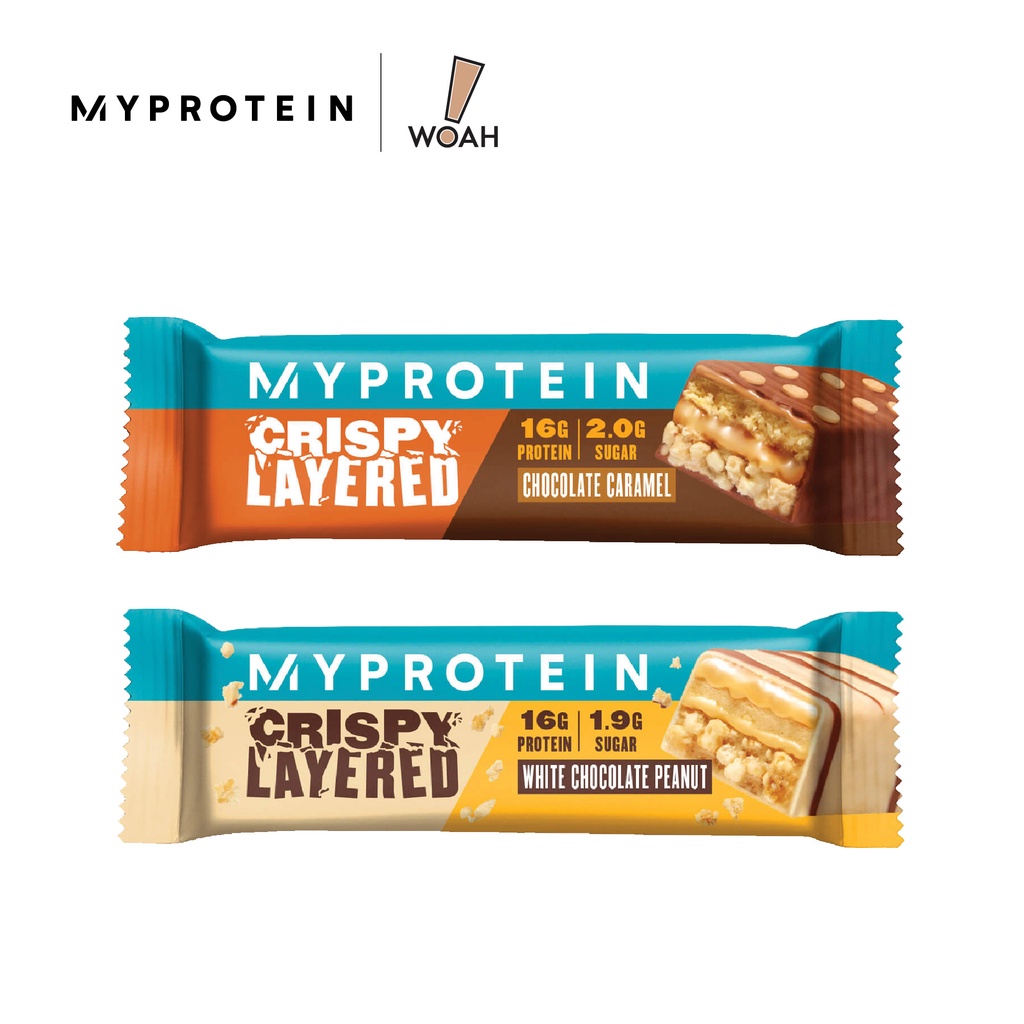 MyProtein Crispy Layered Bar (Box of 12) | Shopee Singapore