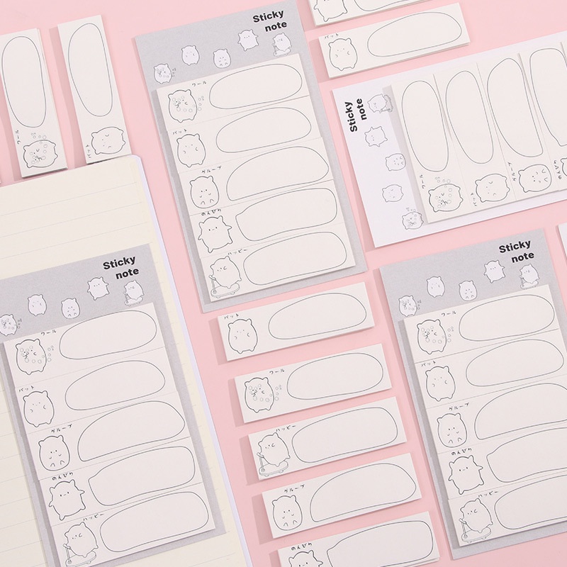 120 sheets cute white group sticky notes guide classification index ...