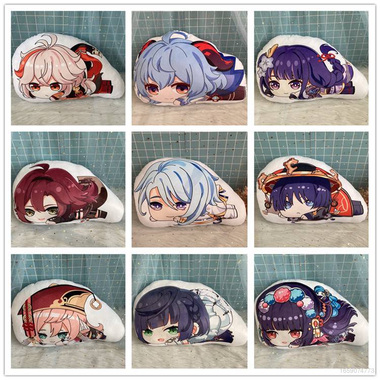 AG Genshin Impact Plush Pillow Heizou Kokomi Miko Ayaka Yelan Beelzebul ...