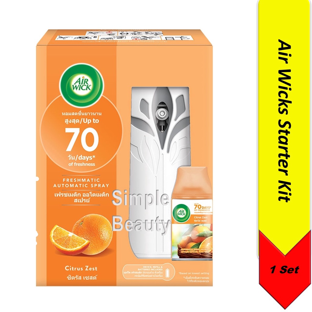 Air Wick Citrus Zest Freshmatic Automatic Spray Starter Kit,1 Set ...