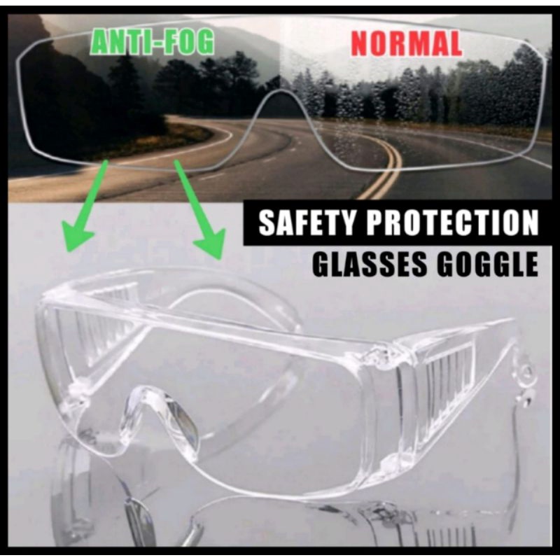 CEO Eye Safety Glasses Goggle 100% Anti Fog PC Eye Protection Cermin ...