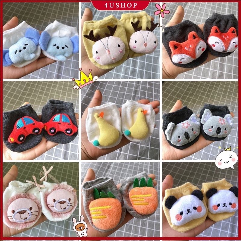Cute Cartoon Animal Baby Socks Anti-slip Children Cotton Floor Socks 3D ...