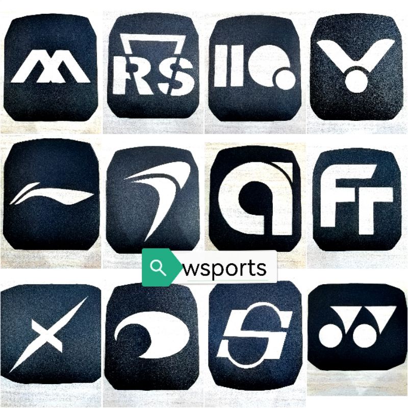 MIKA Card Stencil Badminton Racket String Logo | Shopee Singapore