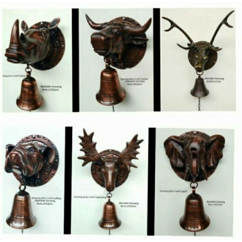Antique Brass Animal Head Bell Door Bell | Shopee Singapore