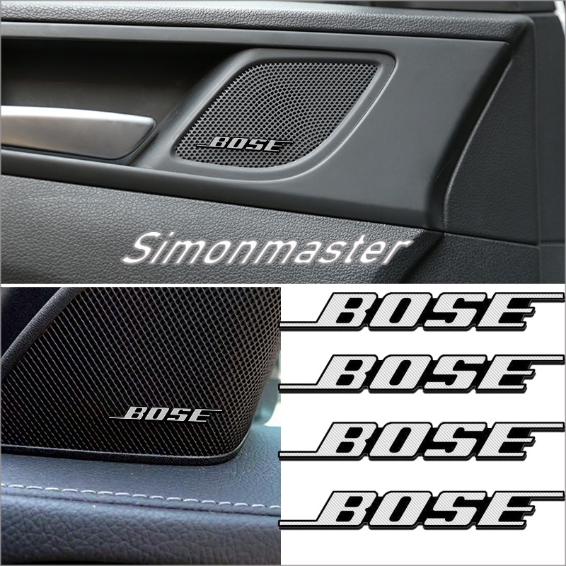 For Bose Logo 4pcs/set Modified Aluminum Car Interior Audio Emblem ...