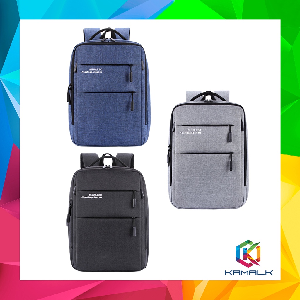 Smart Backpack with USB Charging Port | Shopee Singapore