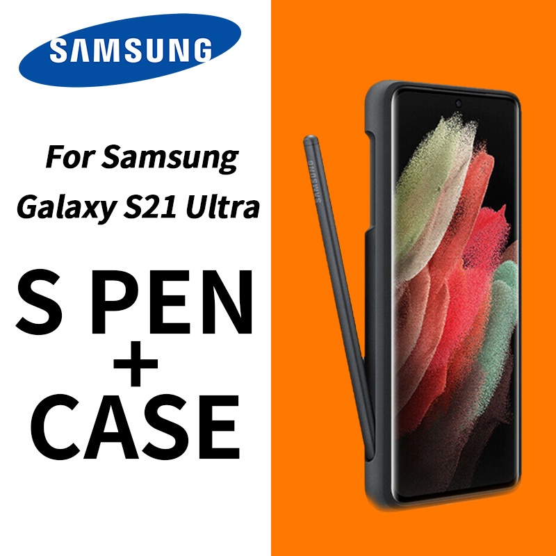 Compatible for Samsung Galaxy S21 Ultra Case with S-Pen (S Pen includ ...