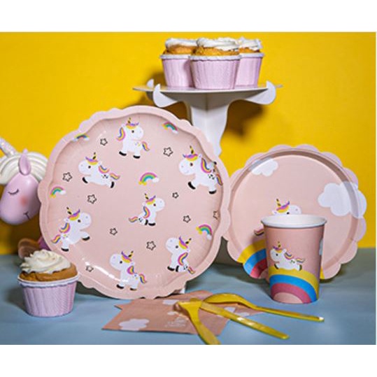 [SG] Food Grade Unicorn Partyware Table set High Quality for Birthday ...