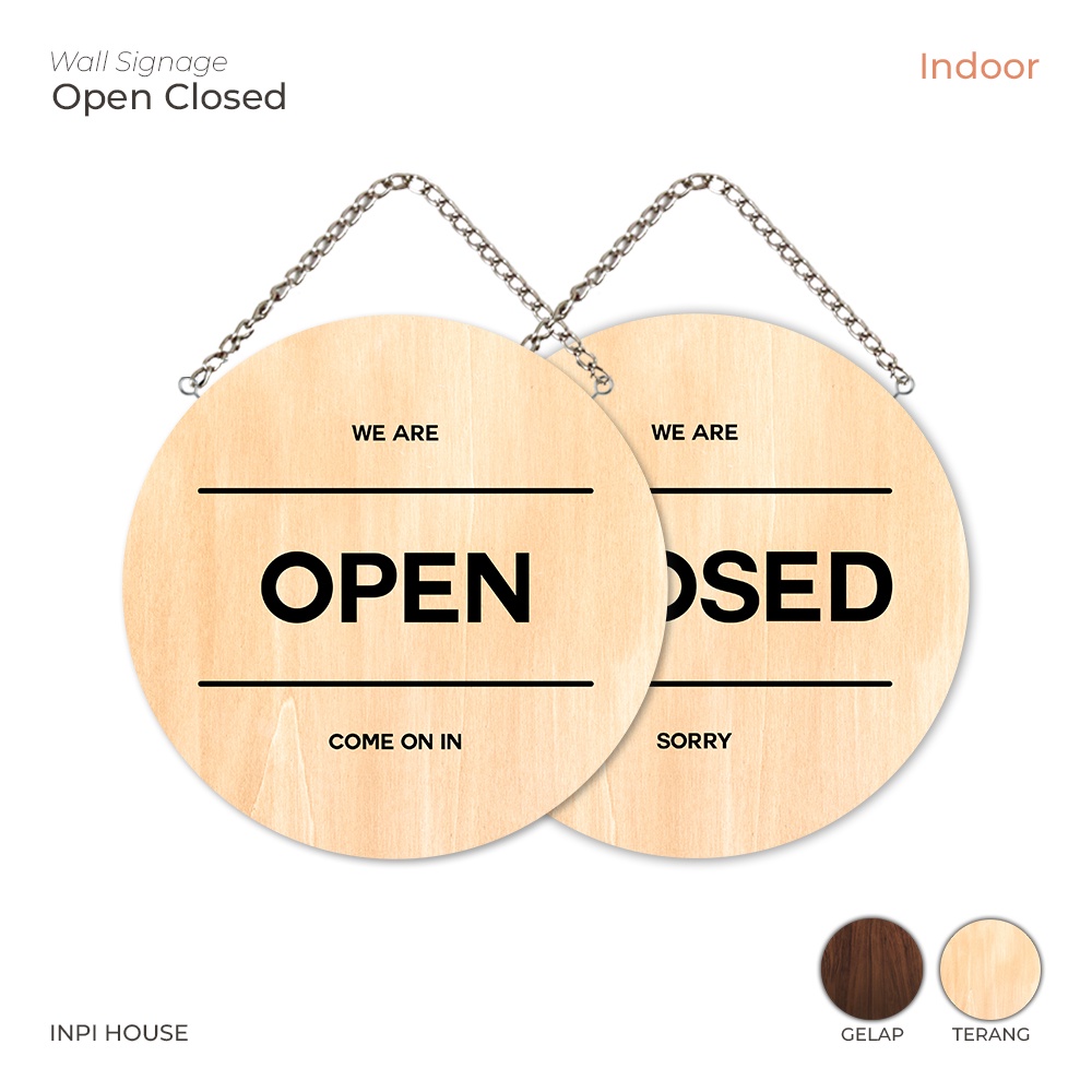 Open close signage - open closed signage | Shopee Singapore