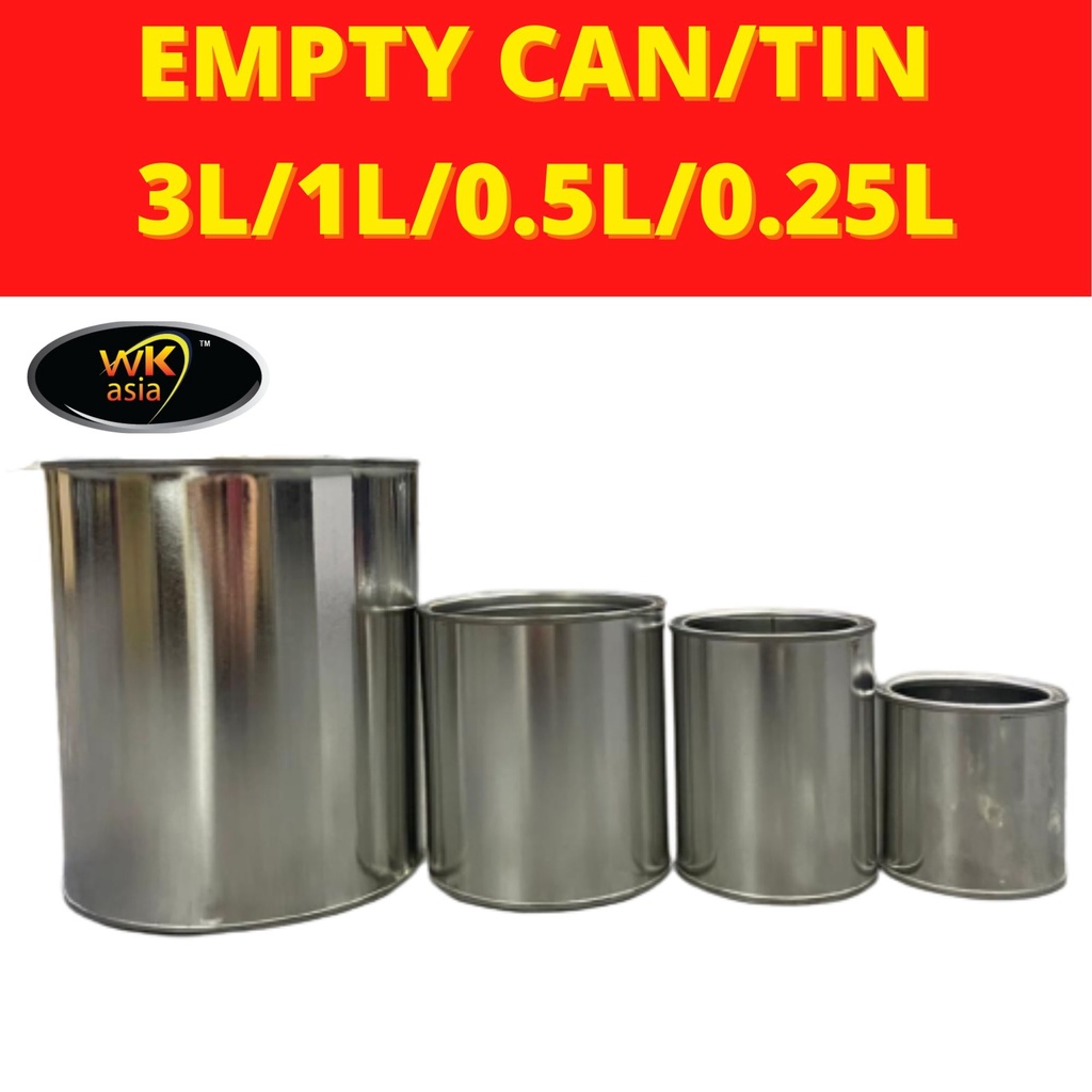 TIN KOSONG UNTUK CAT EMPTY CAN FOR PAINT OR ANYTHING AUTOMOTIVE/ 空桶汽车车漆 ...