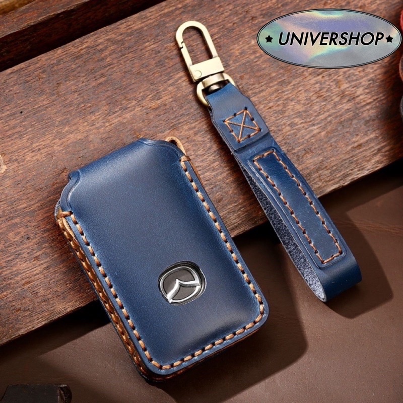 NEW MAZDA car key cover for keyless remote cowhide leather car key ...