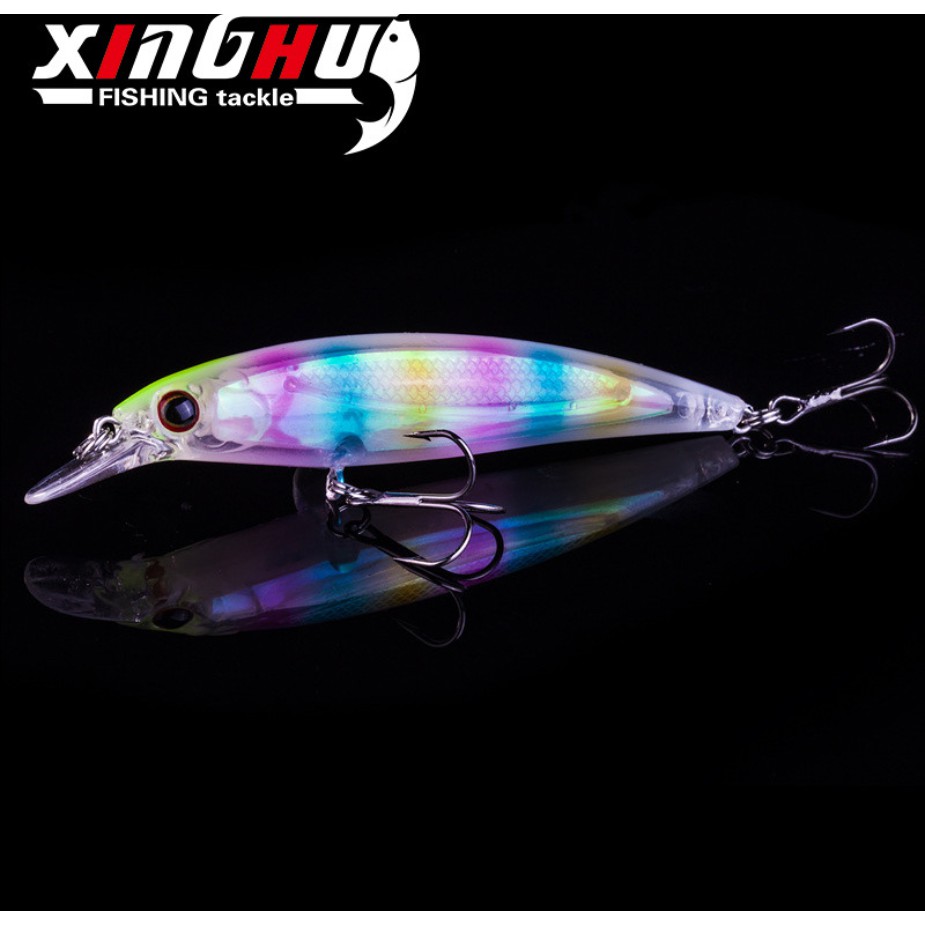 Luminous Minnow Floating Sea Fishing Lure 110mm/14g Artificial Night Lake Fishing Bionic Plastic ...