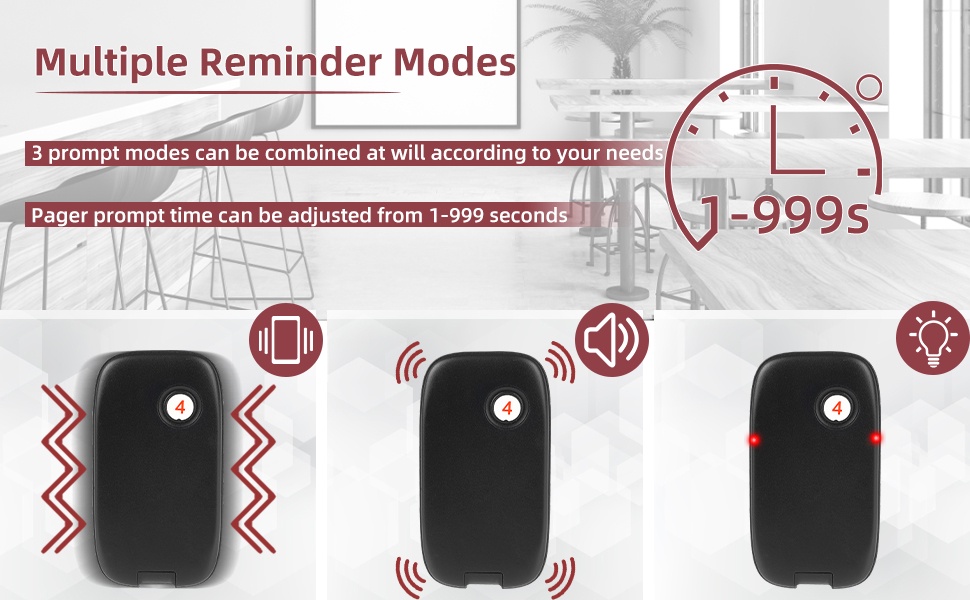 Retekess TD175 TD175P Restaurant Paging System Wireless Calling System ...