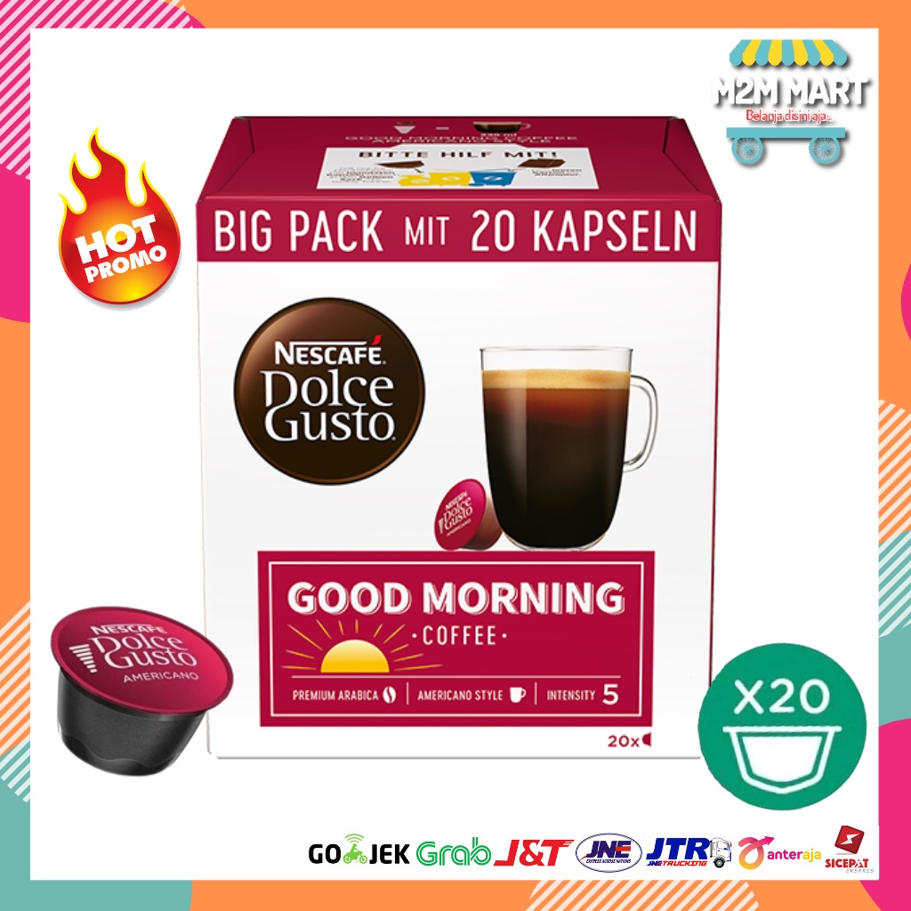 Nescafe Dolce Gusto Coffee Good Morning Americano Style Capsule ...