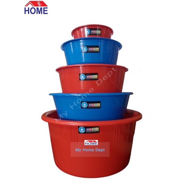 0920, 1220, 1420 UNICA Plastic Round Basin Deep Basin Water Bucket ...