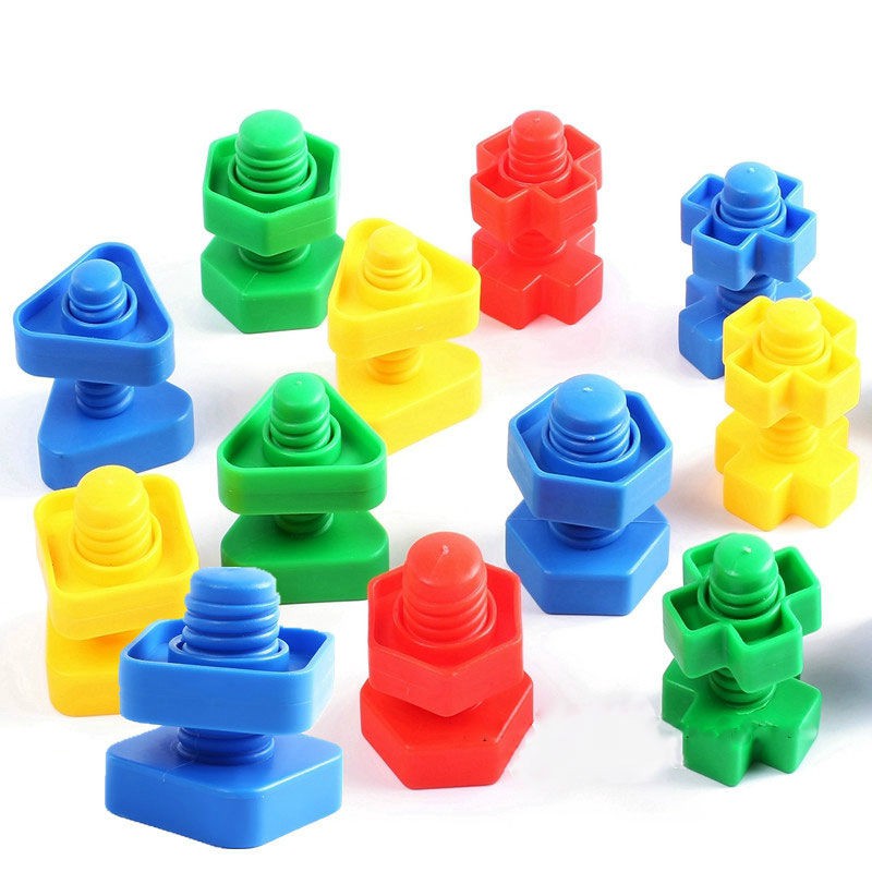 Screw Building Blocks Plastic Insert Blocks Toys for Children ...