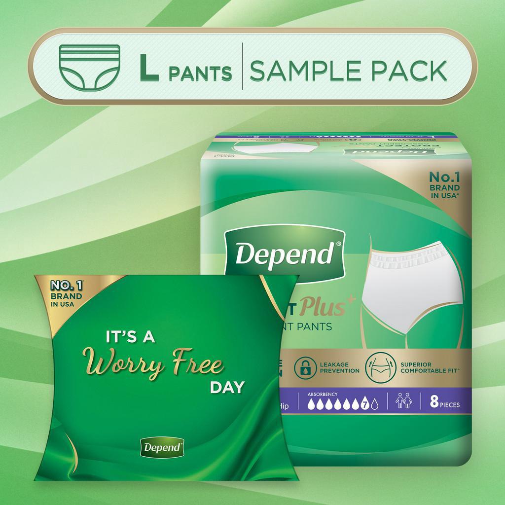 [SAMPLE] Depend Protect Plus Pants/ Protect Tape | Shopee Singapore