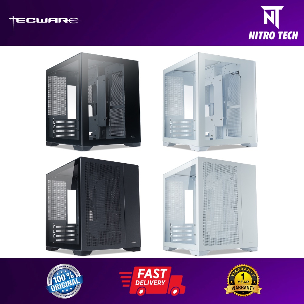 Tecware VXM Dual Chamber mATX PC Case | Shopee Singapore