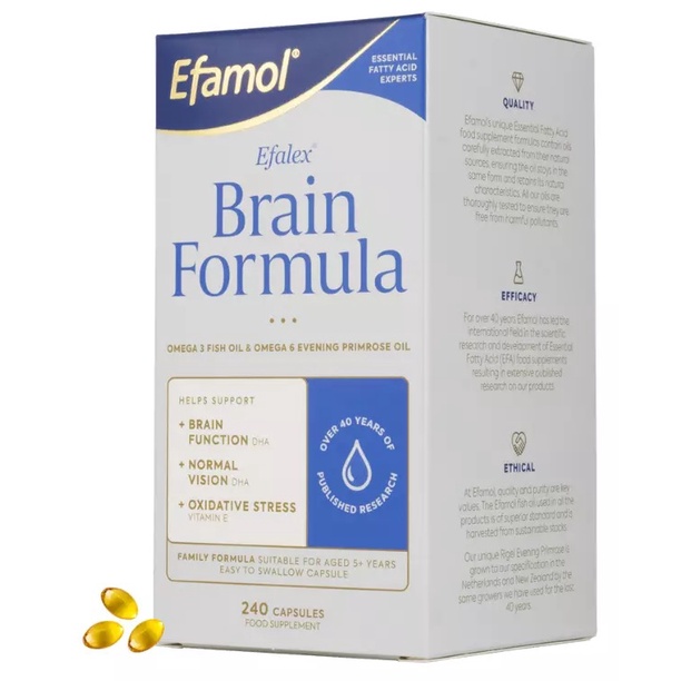 [Efamol] Efalex Brain Formula 240s Capsules | Shopee Singapore
