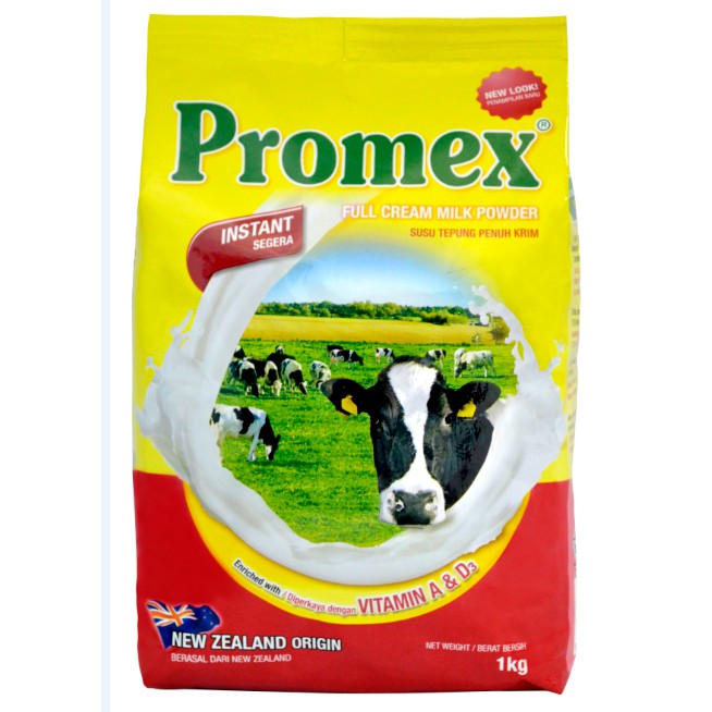 Promex Instant Full Cream Milk Powder 1kg Pouch New Zealand for Infant ...