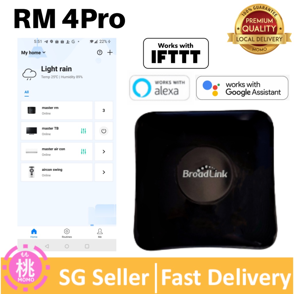 BroadLink RM Pro 4, RM4 Pro, Smart Home Automation, IR & RF Blaster ...