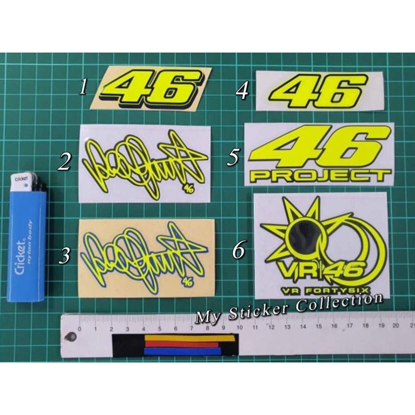 46/The Doctor/Rossi Signature/VR46/46 Project Sticker Cutting ...