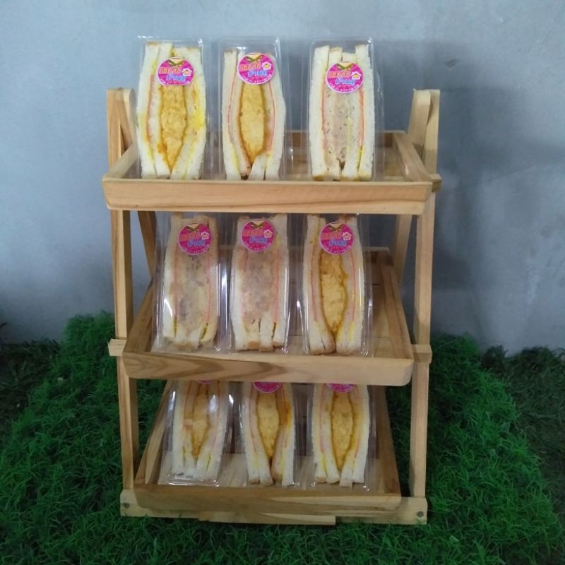 Folding Shelf Sandwich Paste Real Teak Wood | Shopee Singapore