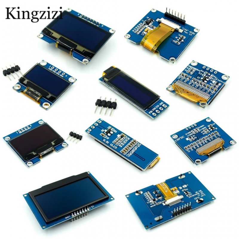 White Blue color 128X64 OLED LCD LED Display Module For Arduino 0.91 0. ...