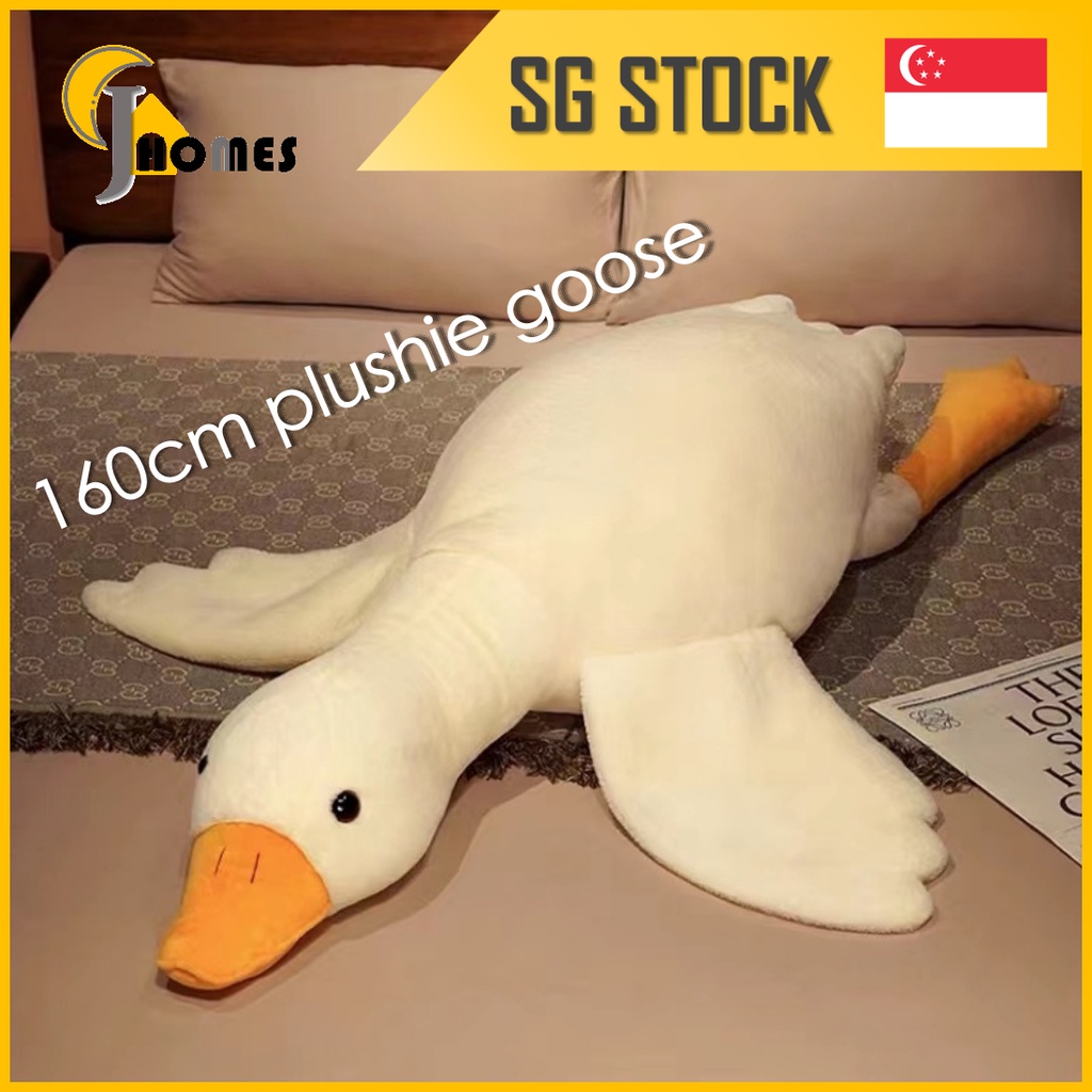 160cm Long Plushie Goose Pillow Cute Stuffed Toy Plush Goose Toy ...
