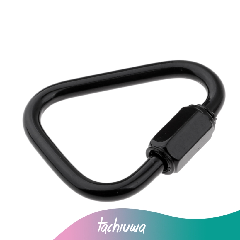 Triangle 316 Stainless Steel Screw Gate Carabiner Outdoor Camping ...