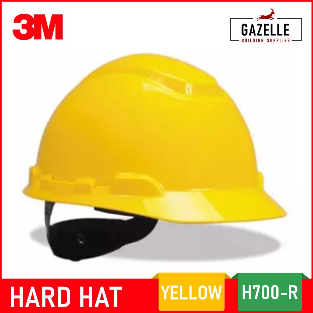 3M H-700 Hard Hat Vented and Non-Vented ( Yellow / White ) | Shopee ...