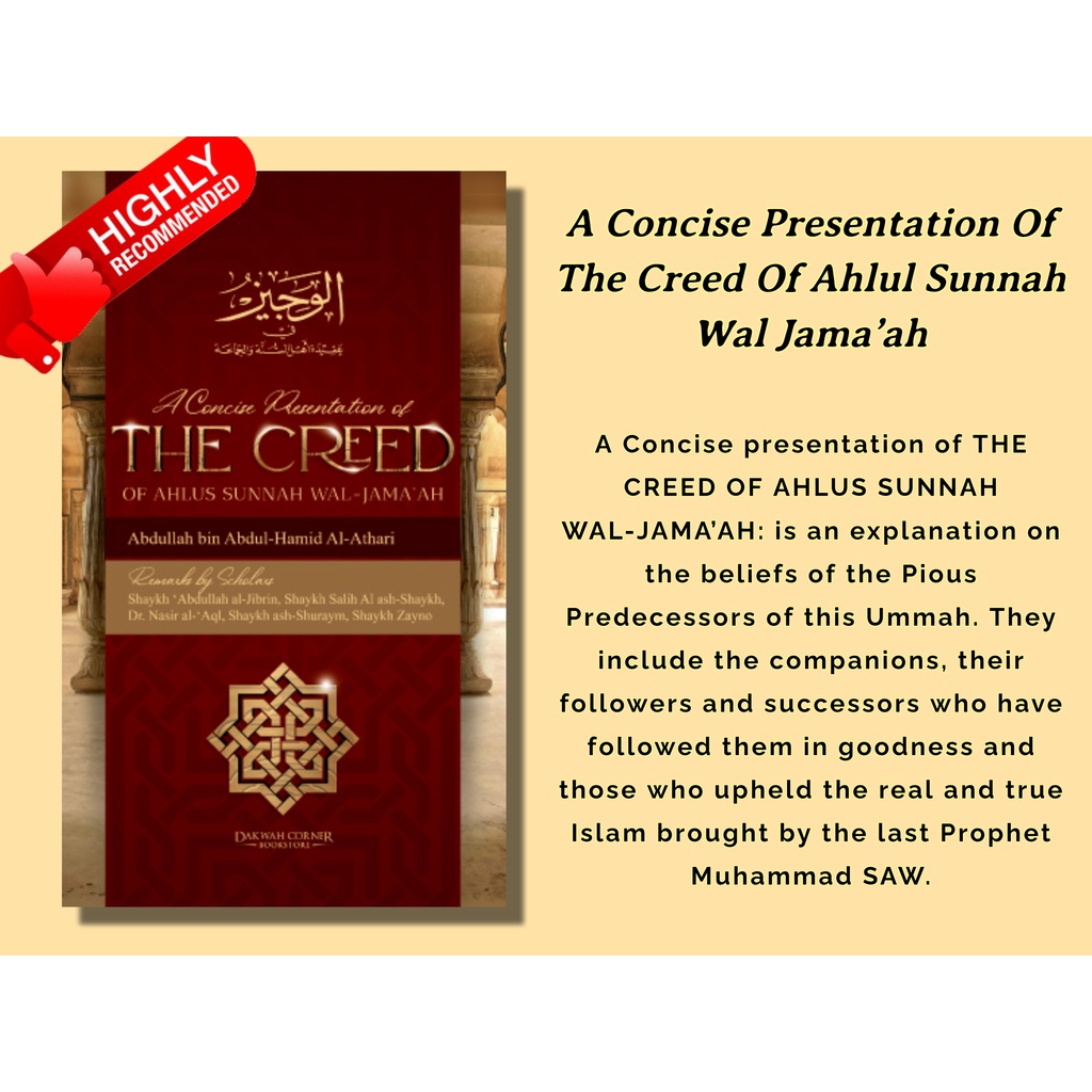 A Concise Presentation Of The Creed Of Ahlul Sunnah Wal Jama’ah ...