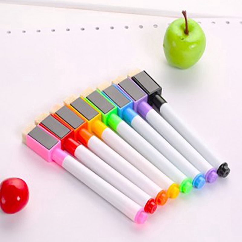 8colors Erasable White Board Marker Pen Whiteboard Marker Chalk Glass ...