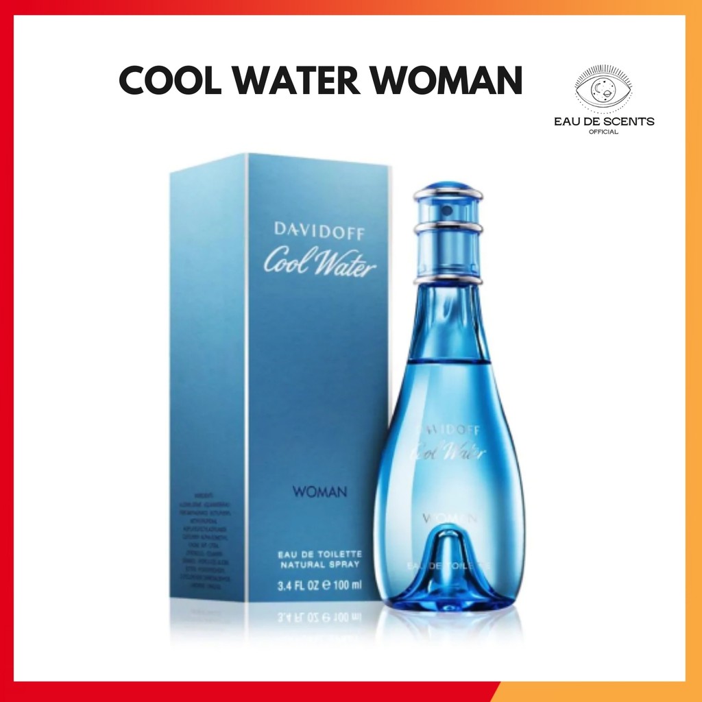 DAVIDOFF COOL WATER WOMAN EDT 30ML/100ML/TESTER | Shopee Singapore