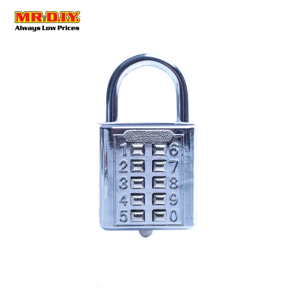 STELAR Push Button Password Combination Padlock L40 (L7cm x W4cm ...