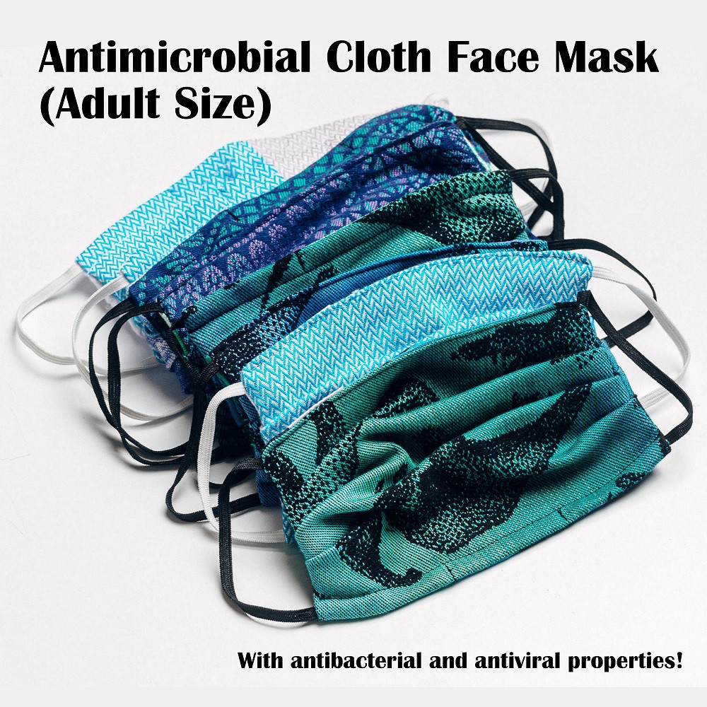 Antimicrobial Cloth Face Mask coated with Silver Ions (Adult Size ...