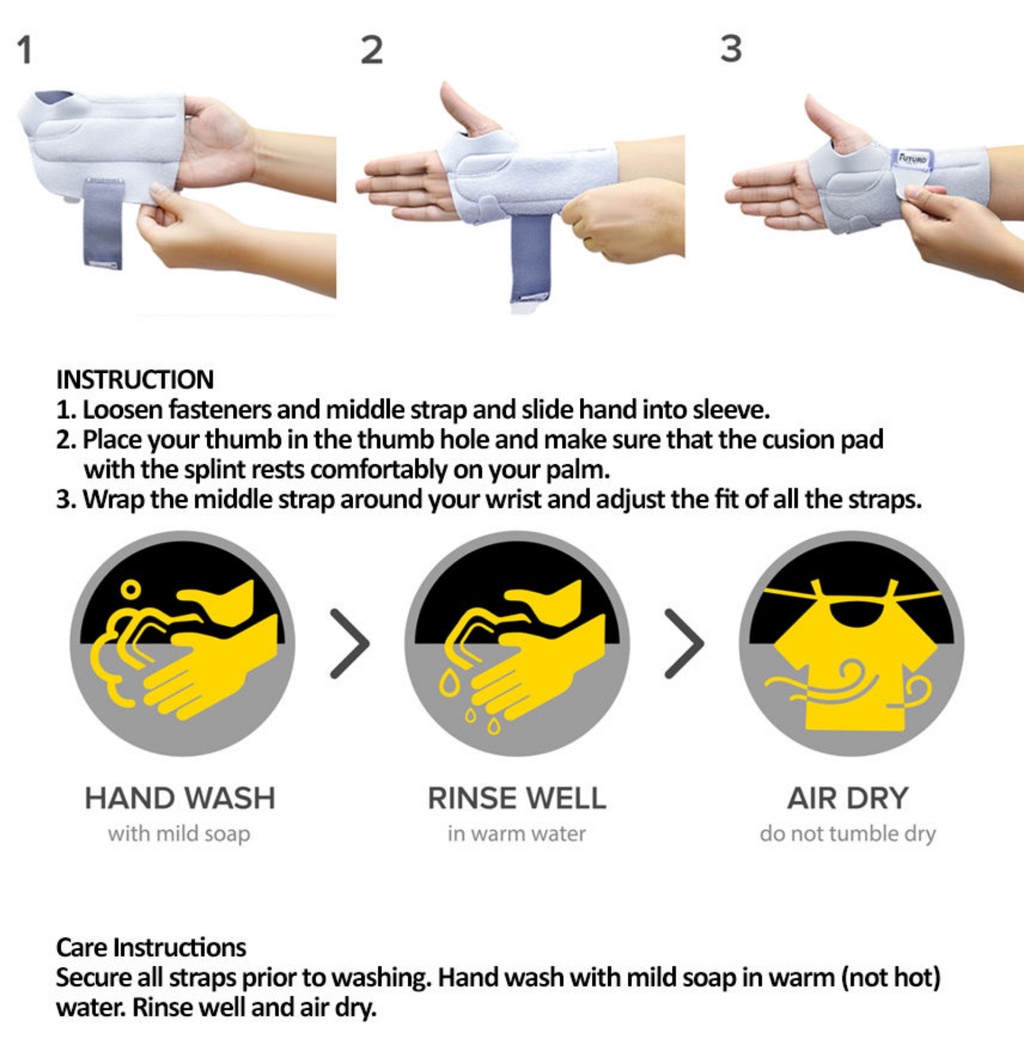 3M™ Futuro™ For Her Wrist Brace, Left Hand, 95345EN, Moderate Support ...