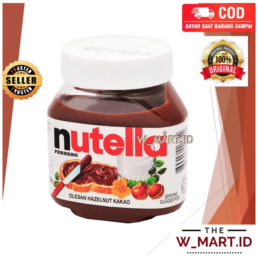NUTELLA CHOCOLATE HAZELNUT SPRREAD CHOCOLATE JAM NUTELA 350 GR | Shopee ...