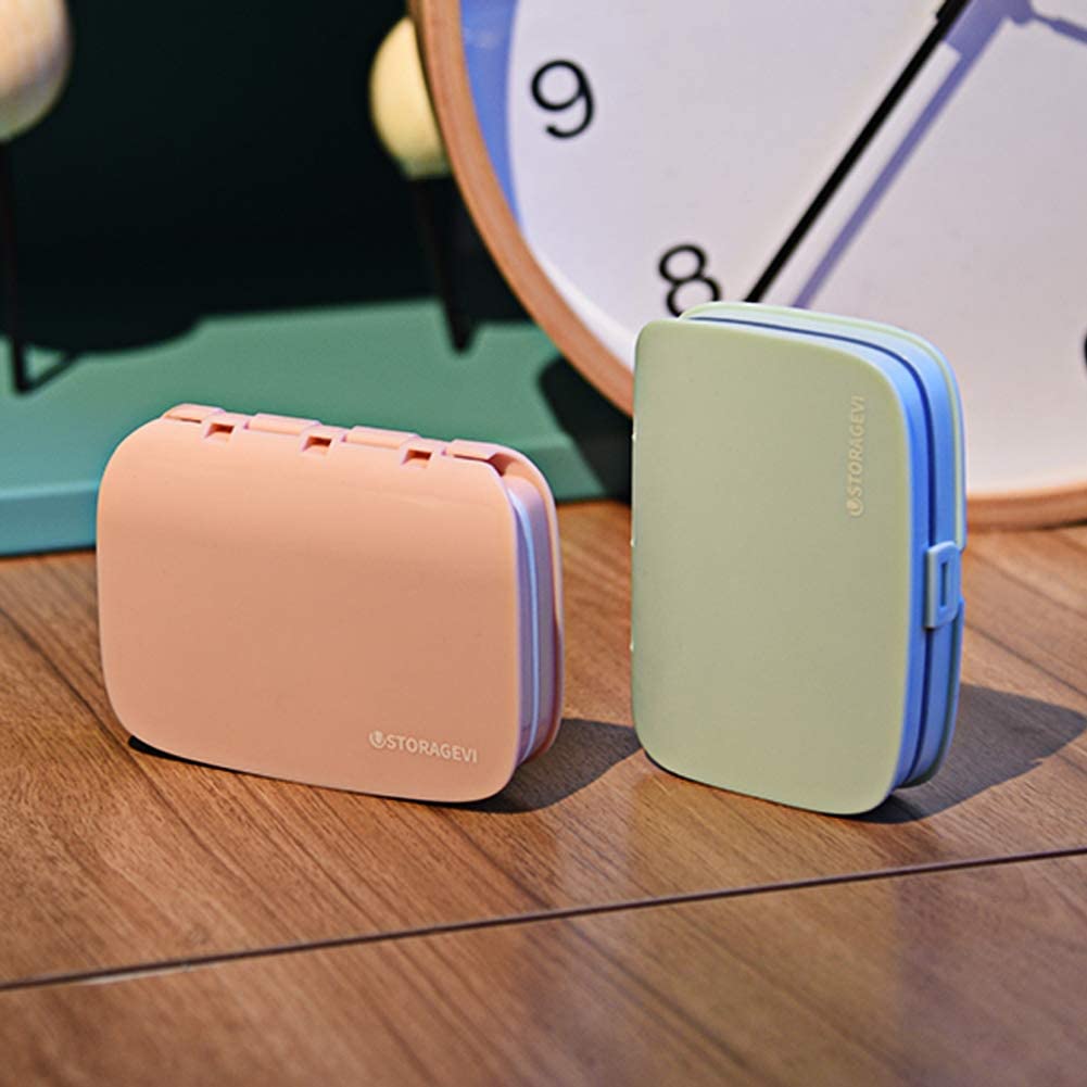 Little Cute Pill Box Moisture Proof, Portable Pocket Pill Case Carrier ...