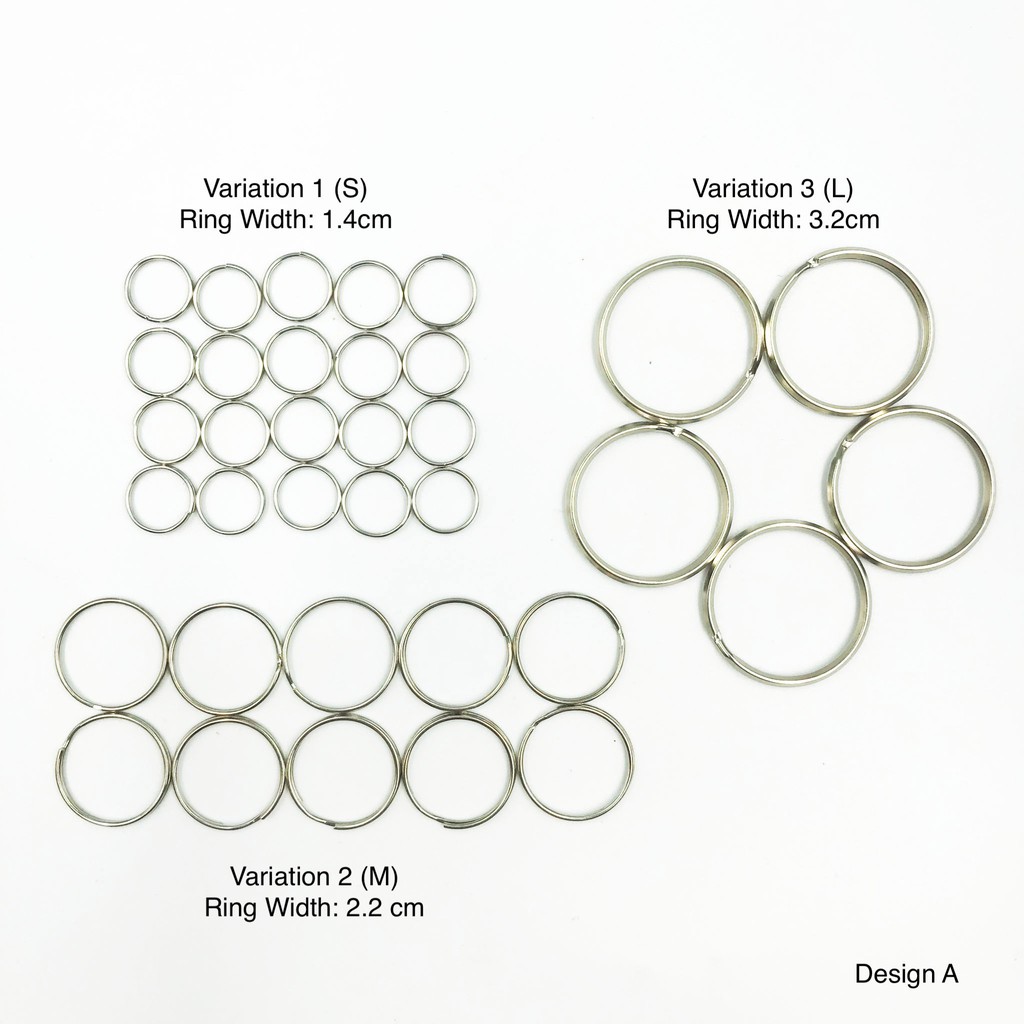20pcs Key Rings Key Chain Rings In Different Variations and Sizes ...