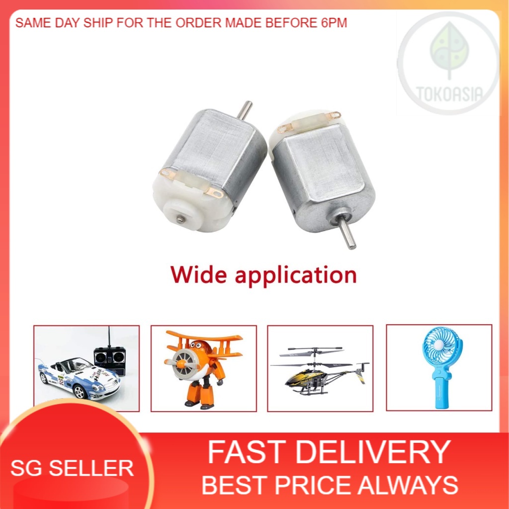 (Ready Stock) Micro 130 DC 3V-6V 10000 RPM Cars Toys Electric Motor ...