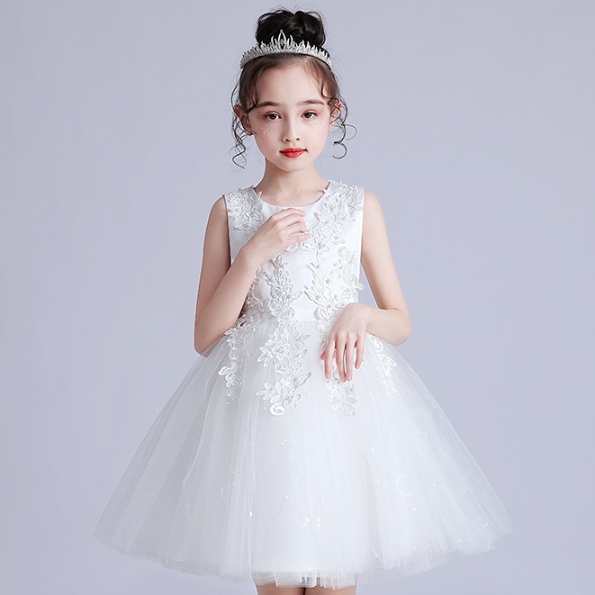 Girl Kid Dress 4-12 Flower Dress Wedding Party Clothing Frock Flower ...