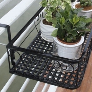 Flower Rack Parapet Hanging Planter Railing Basket Gardening Organiser ...